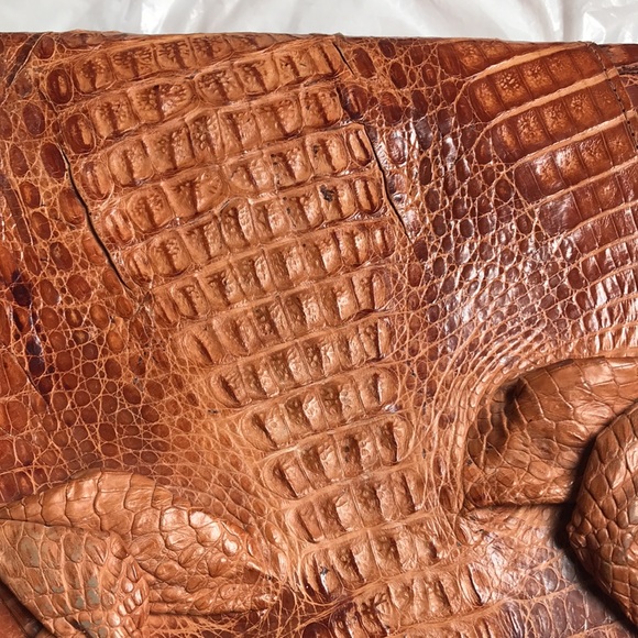Sunshine State Handbags | Bags | Vintage 95s Genuine Alligator Purse ...